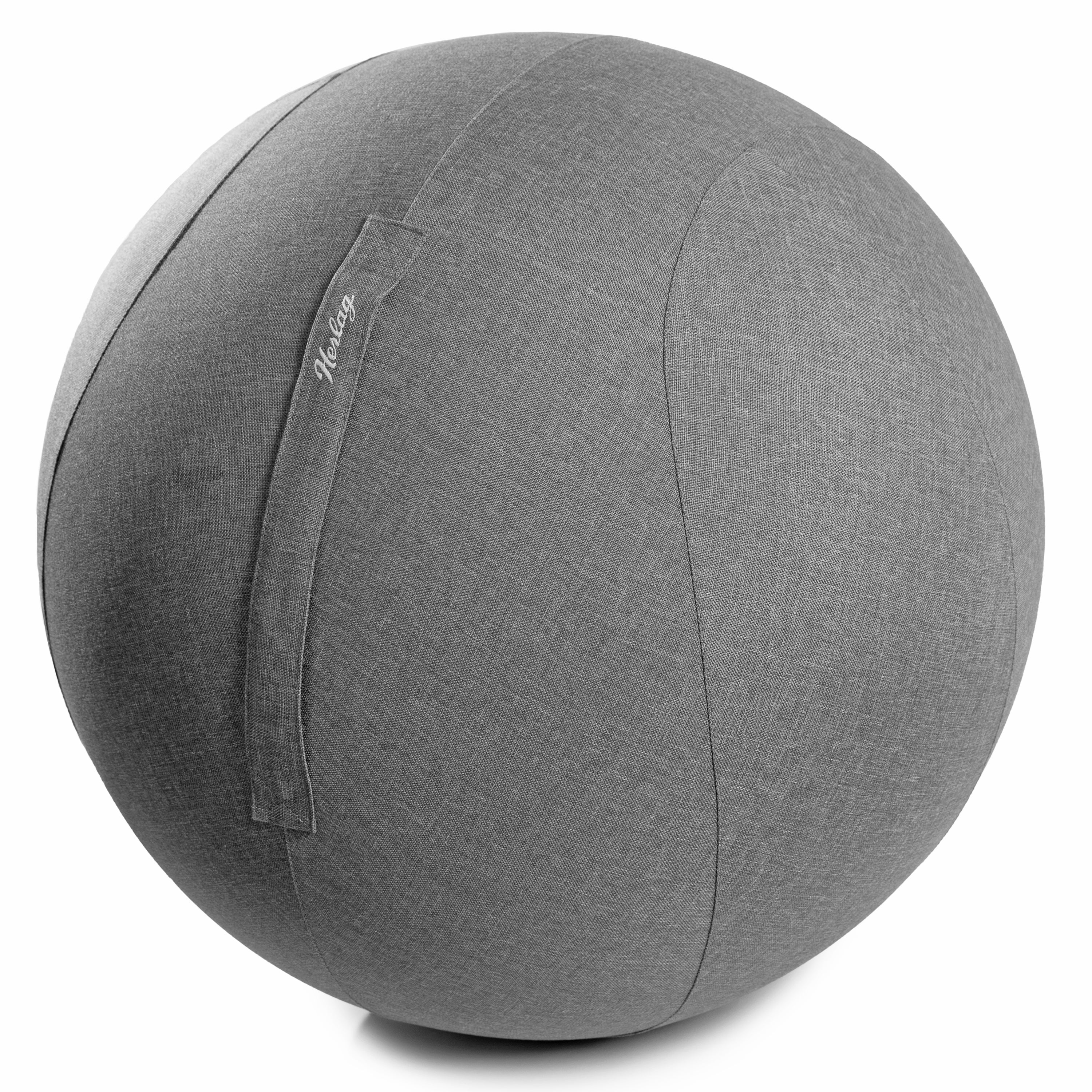 Herlag Office Ball | Ergonomische Sitzalternative | Sitzball 65 cm Grau